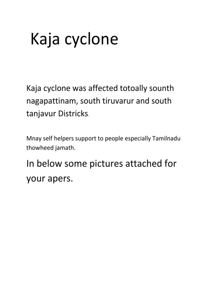 Kaja Cyclone: in Below Some Pictures Attached For Your Apers | PDF | Nature