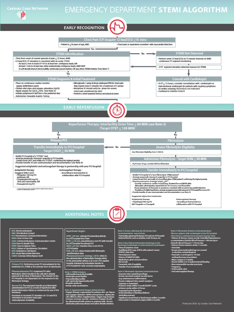 STEMI Protocol for Emergency Care | PDF | Percutaneous Coronary ...
