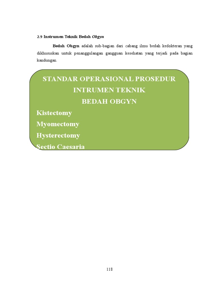 Sop Instek Obgyn | PDF | Sains & Matematika