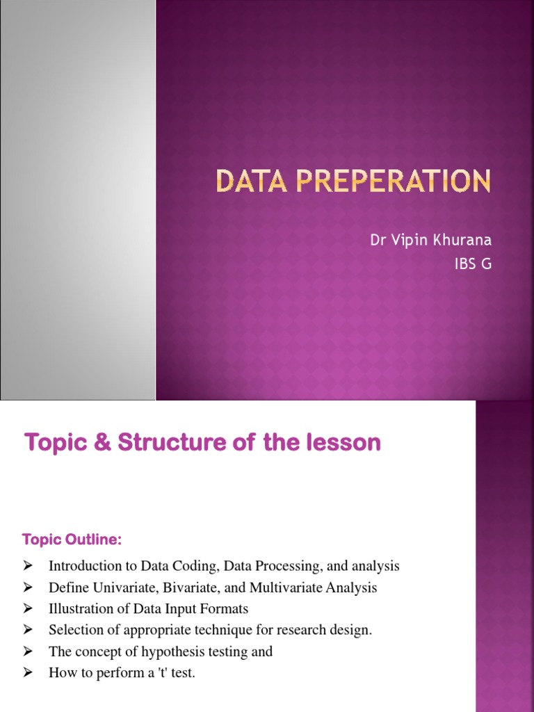 BRM Data Preperation | PDF | Variance | Statistical Analysis