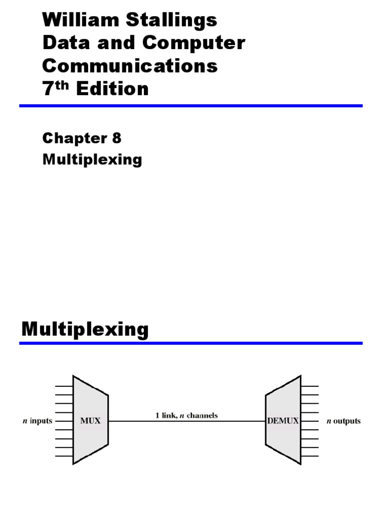 08 Multiplexing | PDF | Multiplexing | Electrical Engineering