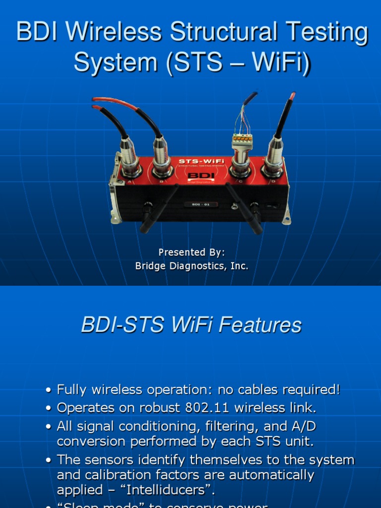 STS WiFi (MAR2011v2) | PDF | Base Station | Sensor