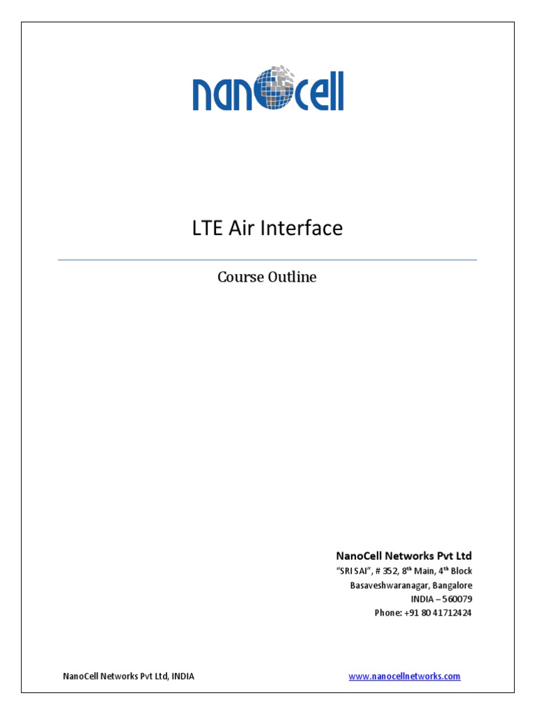 LTE Air Interface | PDF | Lte (Telecommunication) | Orthogonal Frequency Division Multiplexing