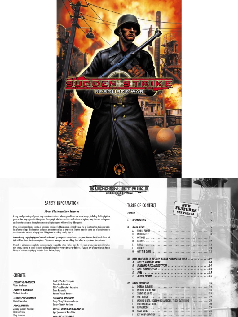 Sudden Strike Resource War Manual | PDF | Video Games | Tanks