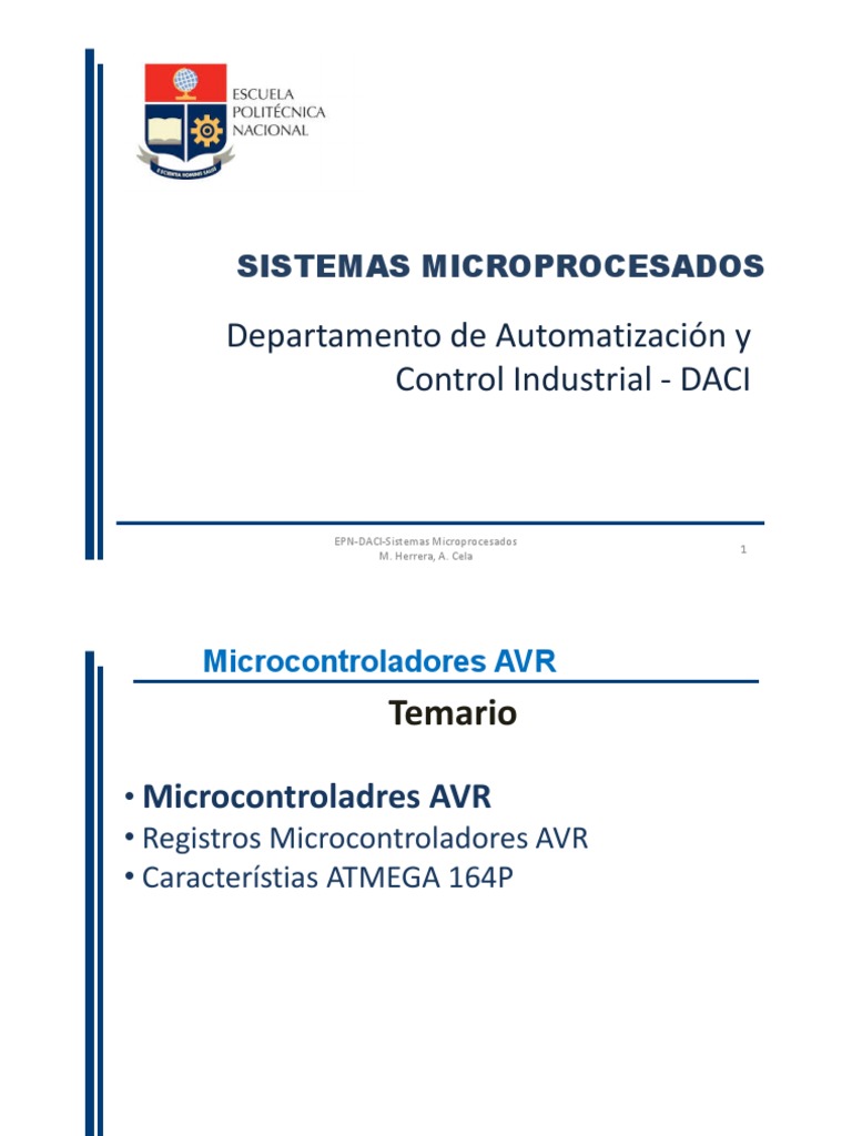 Avr | PDF | Microcontrolador | Puntero (Programación de computadora)