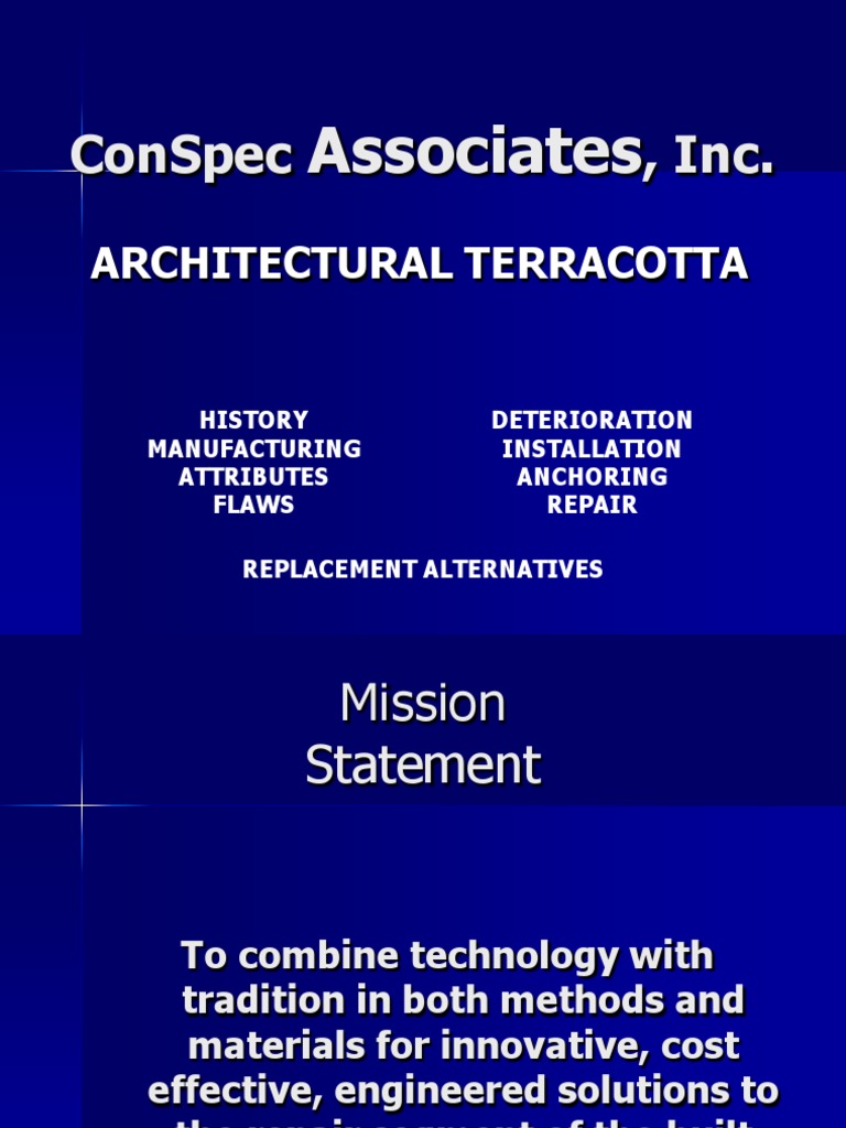 ConSpec Engineering: Terracotta Solutions | PDF | Building Materials ...