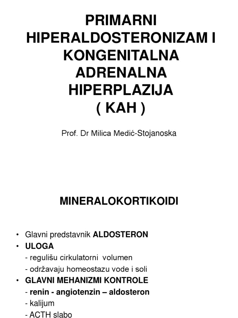 Primarni Hiperaldosteronizam, PAI, KAH | PDF