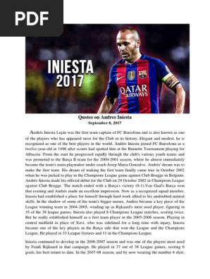 Iniesta Quotes