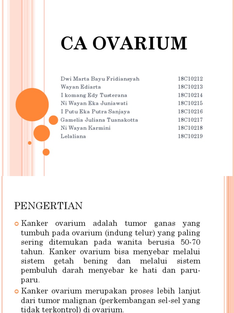 Pathway CA Ovarium | PDF