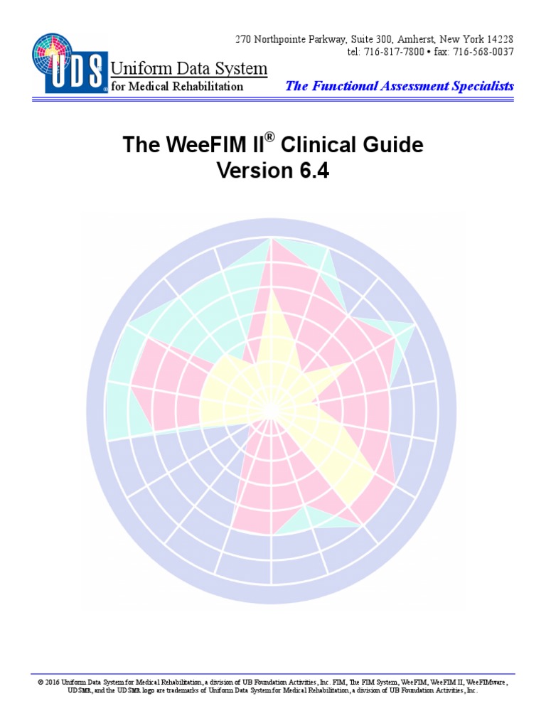 The Weefim Ii Clinical Guide: Uniform Data System | Physical Therapy ...