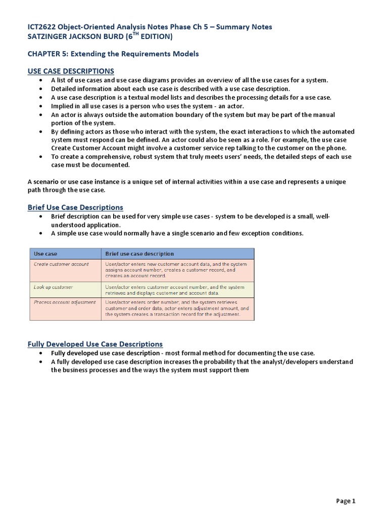 Object-Oriented Analysis Guide | PDF | Use Case | Object Oriented Programming