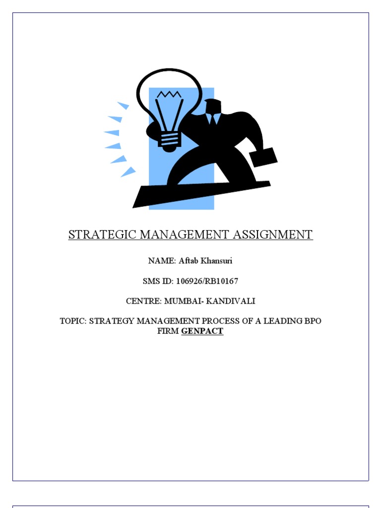 Strategy Management Assignment | PDF | Strategic Planning | Strategic ...