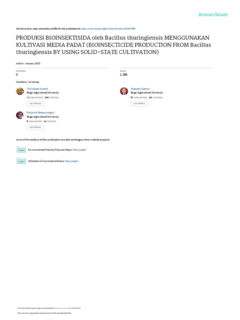 Bioinsektisida | PDF | Nature