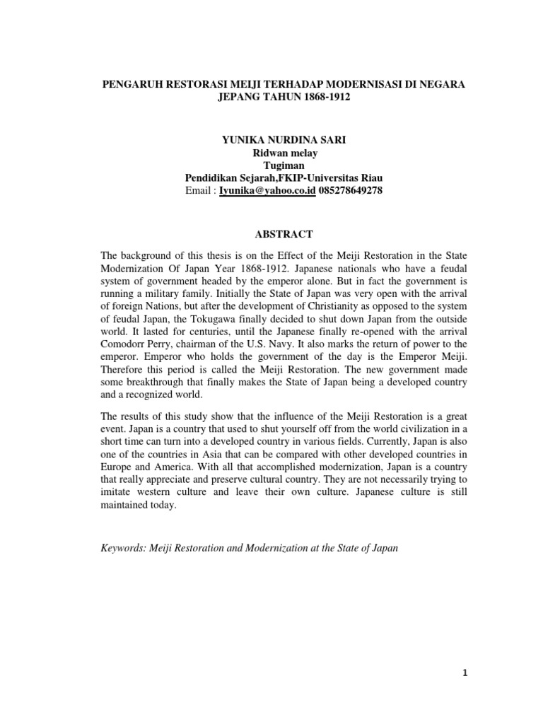 Jurnal Yunika Nurdina Sari | PDF | Japan | Japanese Words And Phrases