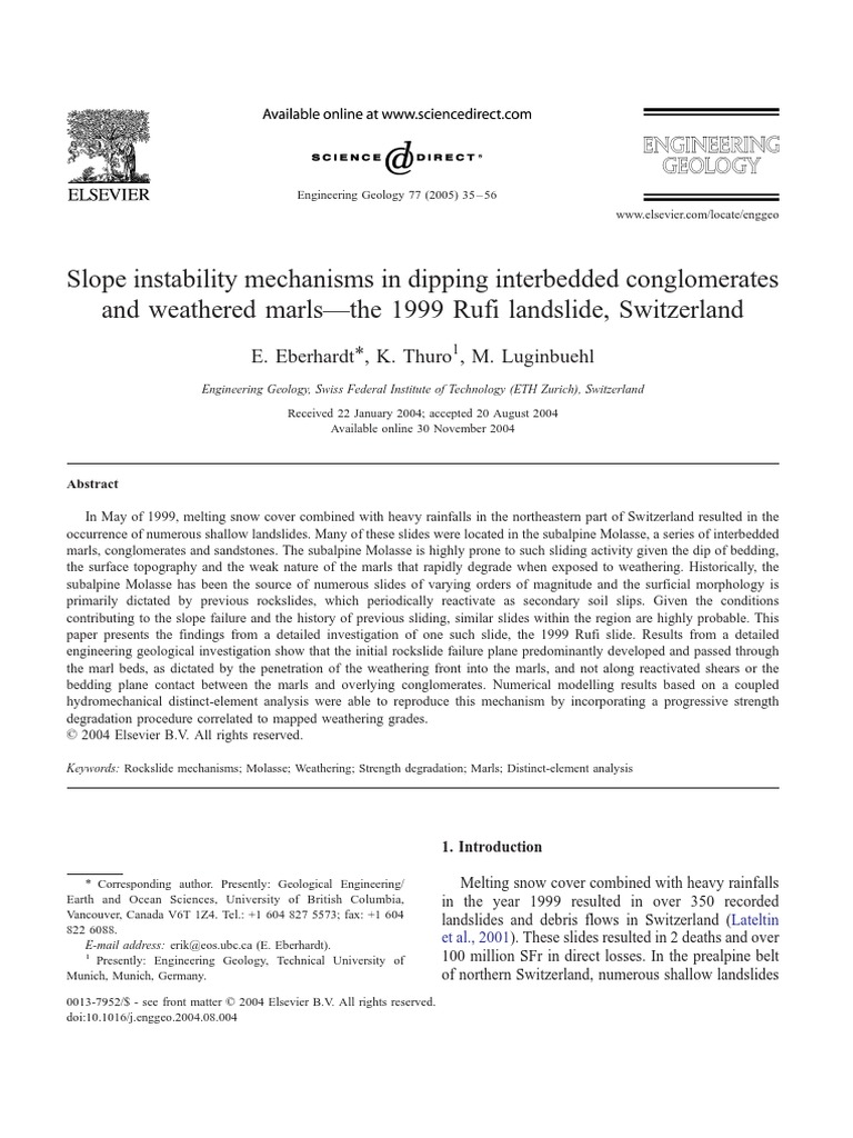 Clay Shale | PDF | Landslide | Weathering
