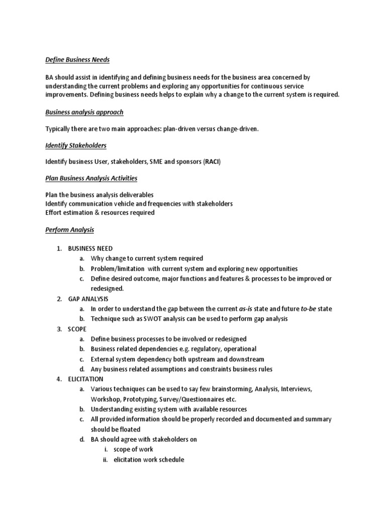 BA Best Practices | PDF | Business Analysis | Data Model