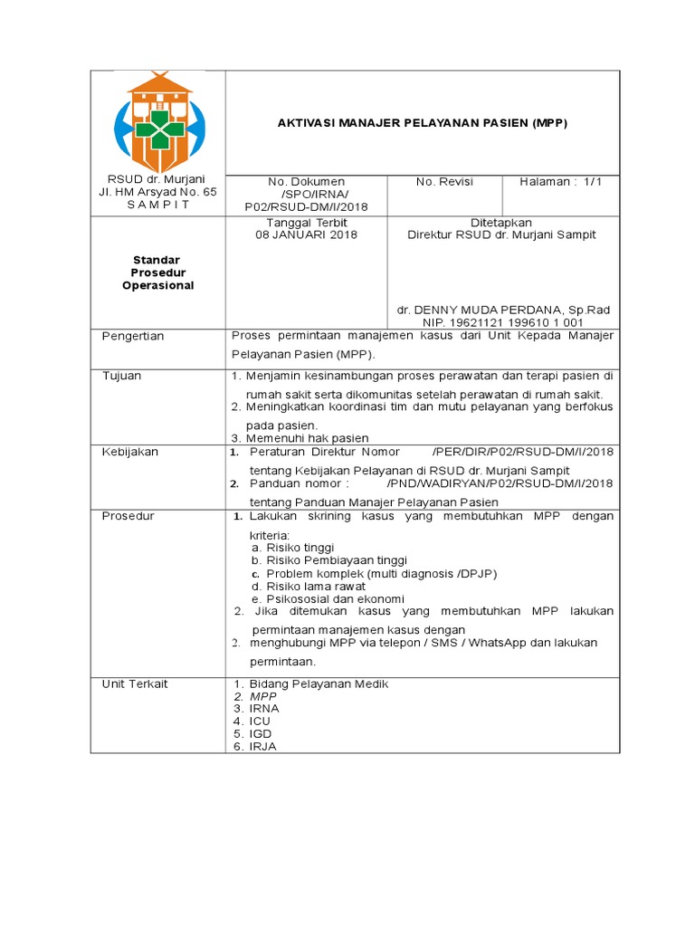 SPO Aktivasi MPP | PDF