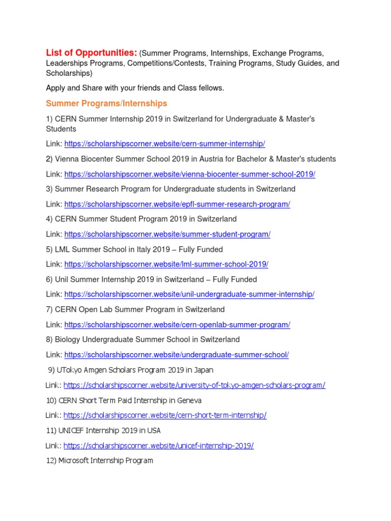 A Comprehensive Guide to Educational and Career Opportunities Around ...