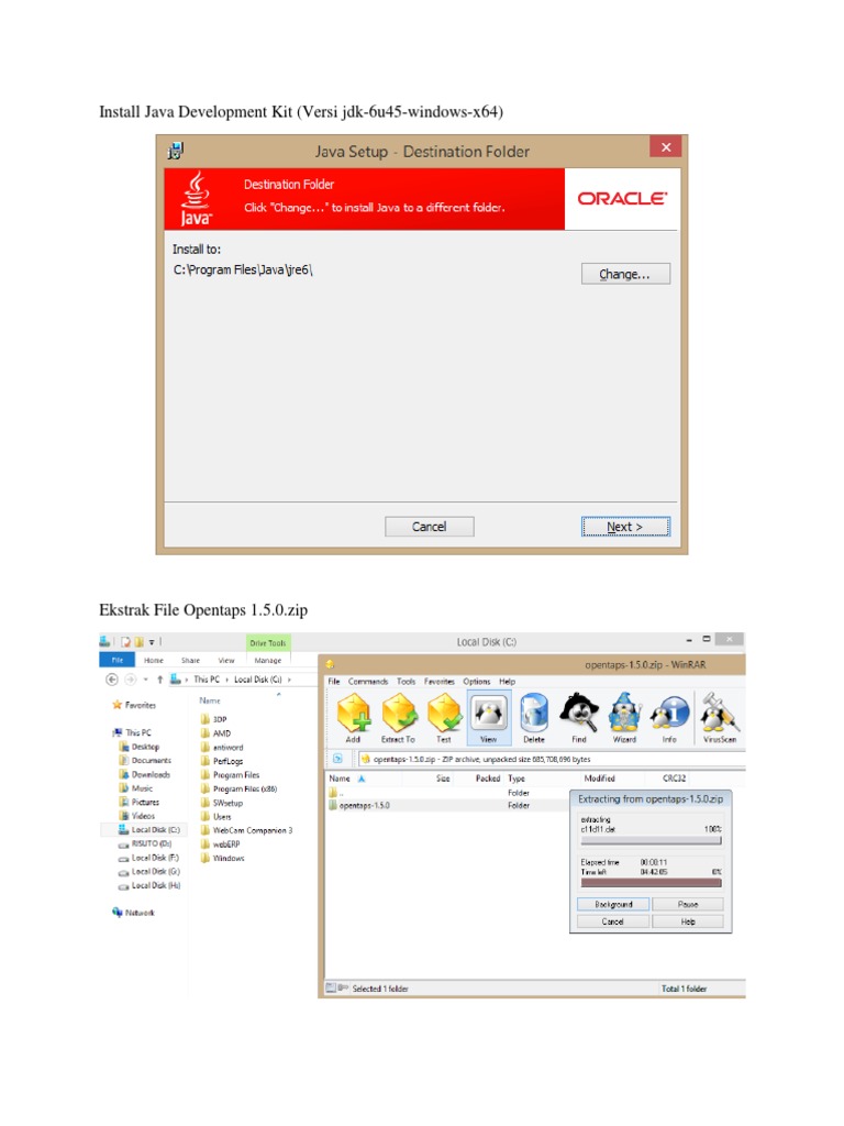 Install Java Development Kit (Versi Jdk-6u45-Windows-X64) | PDF