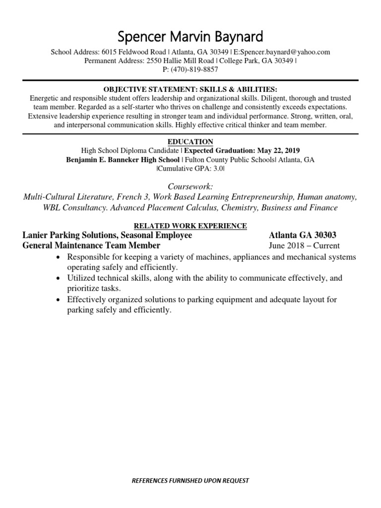 Spencer Resume | PDF