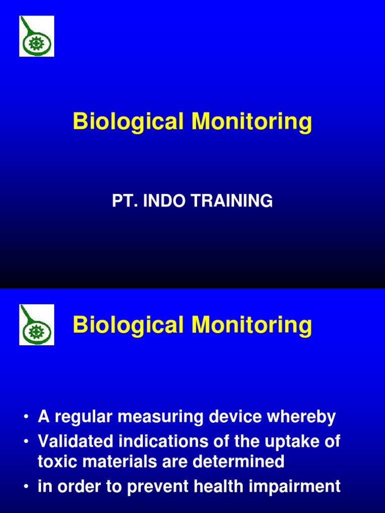 Biological Monitoring: Pt. Indo Training | PDF | Environmental ...
