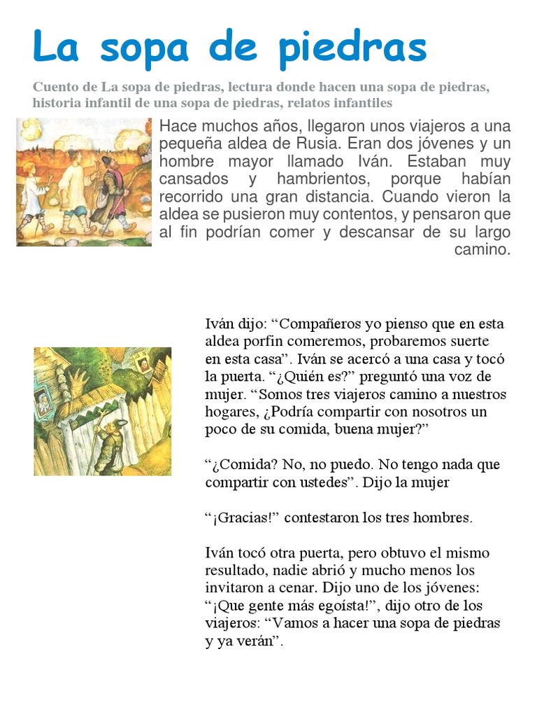 La Sopa de Piedras | PDF | Ocio