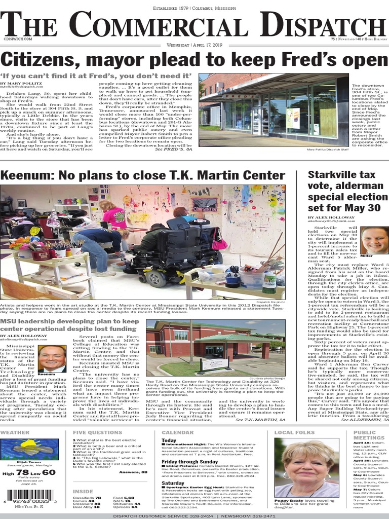 Commercial Dispatch Eedition 4-17-19 | PDF | United States Postal ...