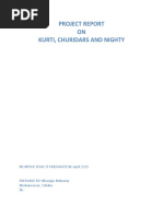 Project Report On Readymade Garments | PDF | Clothing | Retail
