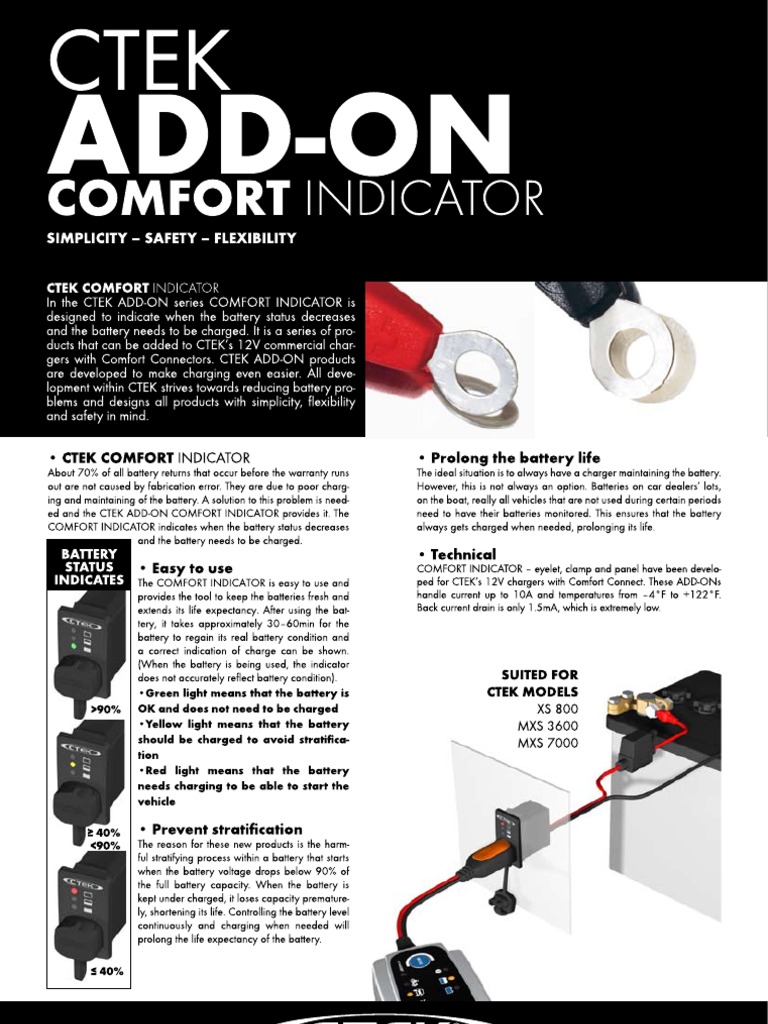 CTEK Comfort Indicator | PDF