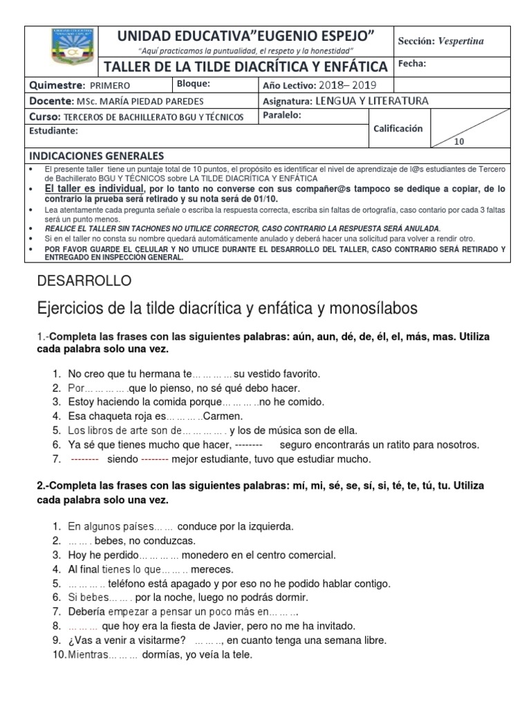 Tilde Diacritica | PDF
