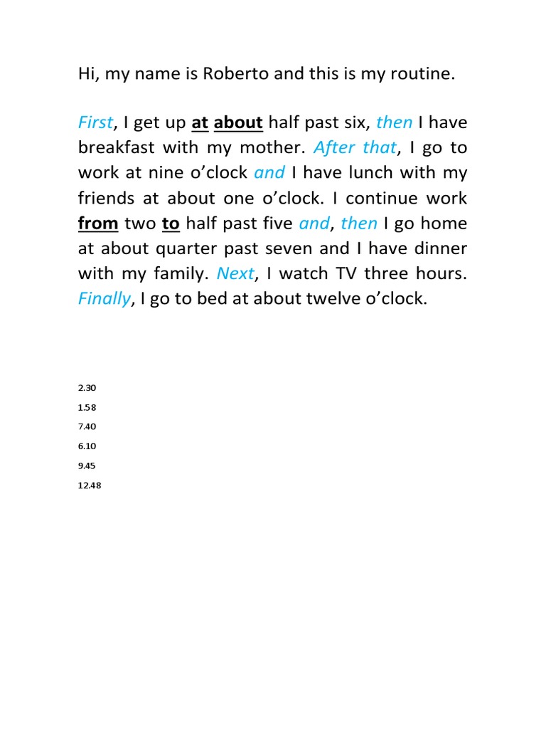 Basic 1 PG 18 Routine | PDF