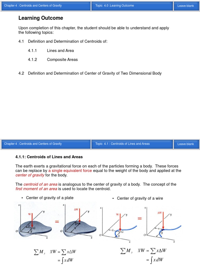 Tutorial Method of Sections | PDF | Area | Center Of Mass