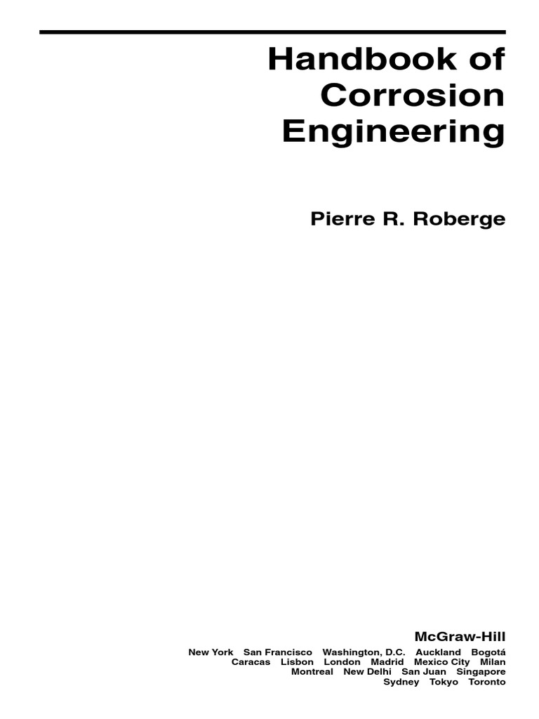 Handbook of Corrosion Engineering: Pierre R. Roberge | Download Free ...
