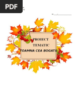 Proiect Tematic Primavara Anotimpul Armoniei | PDF
