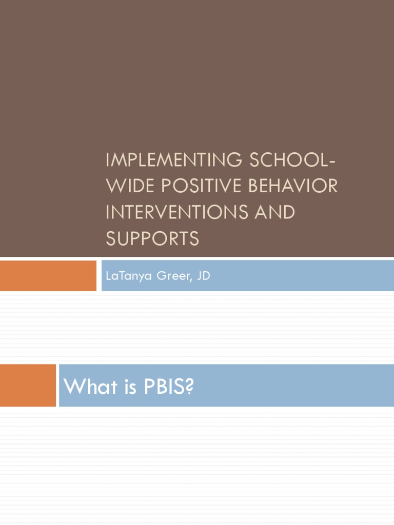 Pbis Intro | PDF | Evidence Based Practice | Behavior