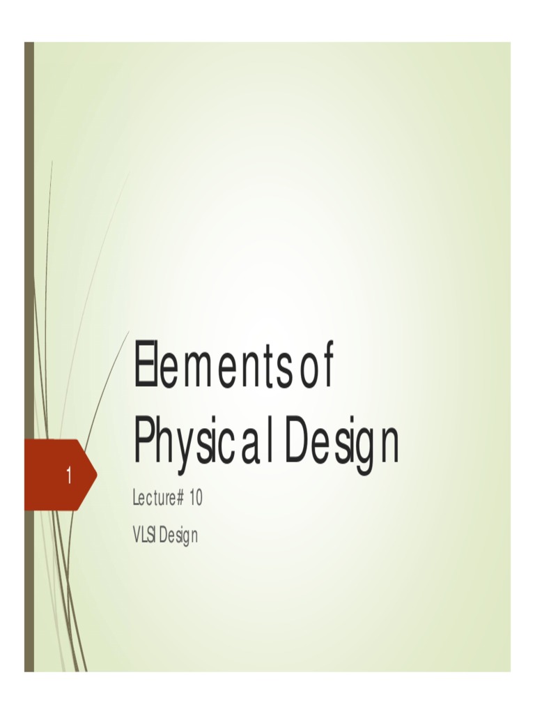 Elements of Physical Design | PDF | Logic Gate | Mosfet
