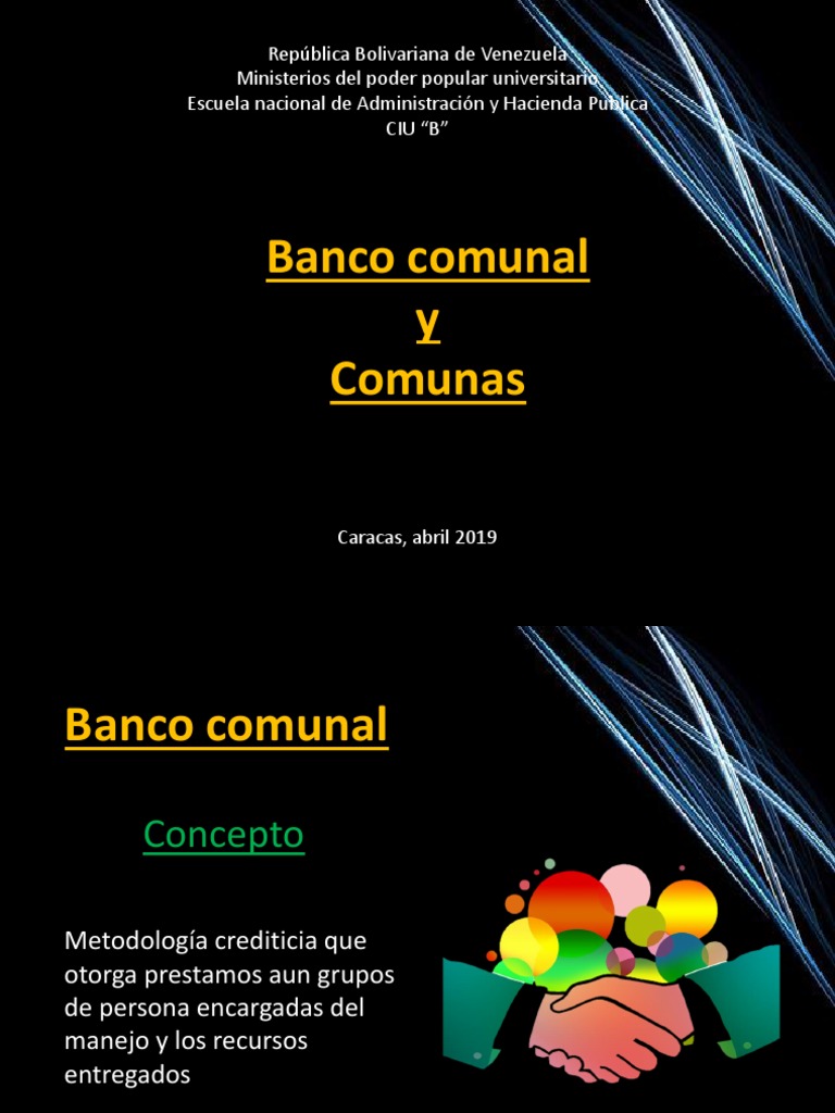 Banco Comunal | PDF | Venezuela | Bancos