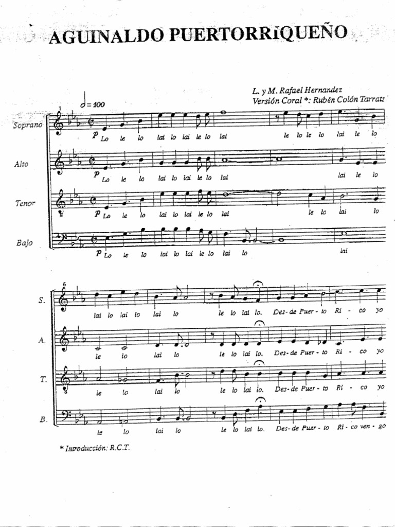 Aguinaldo Puertorriqueno PDF | PDF