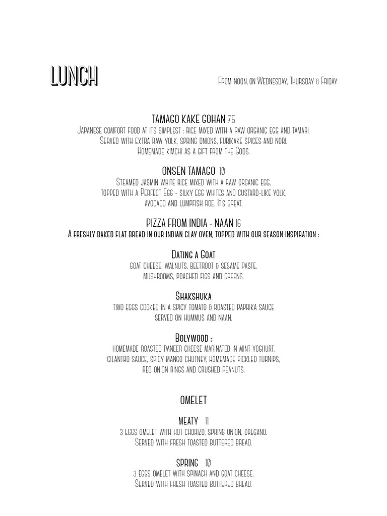 Lunch | PDF