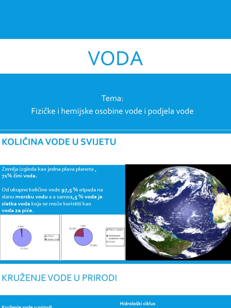 Prezentacija Voda | PDF