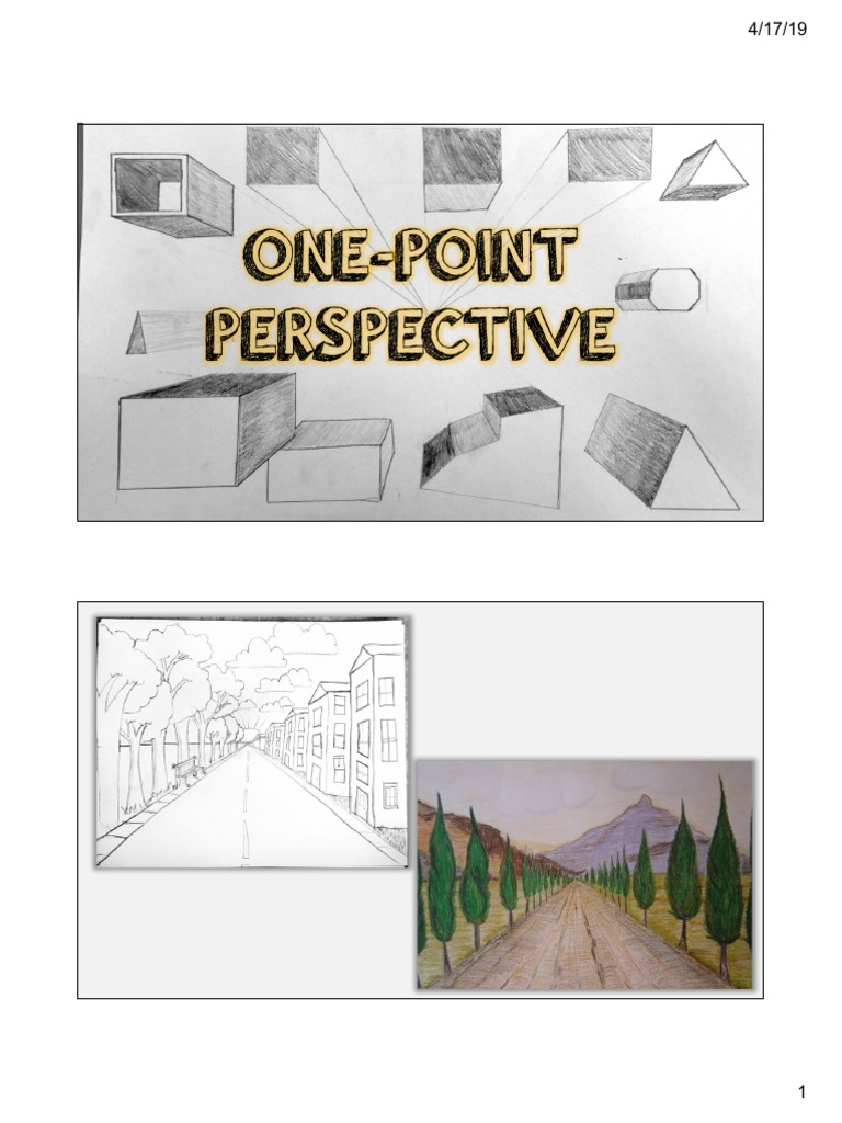 One-Point Perspective | PDF