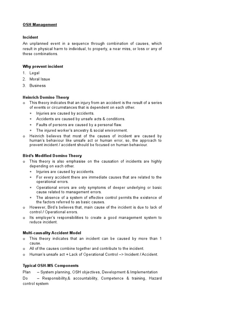 OSH Management | PDF | Career & Growth | Social Science