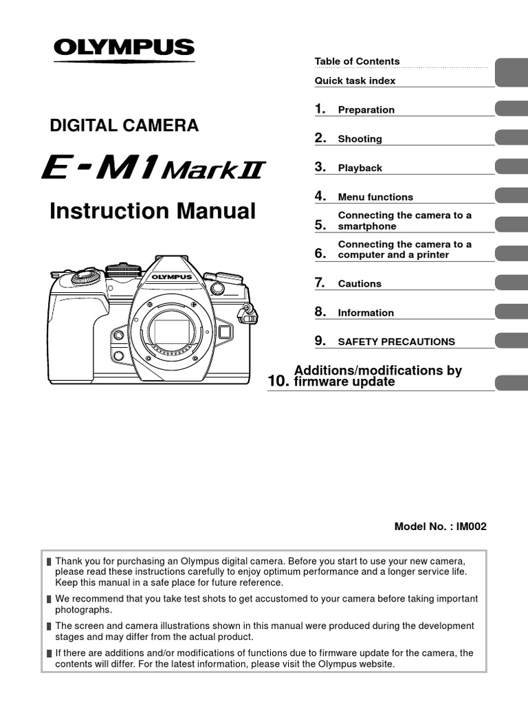Instruction Manual: Digital Camera | PDF | Autofocus | Shutter Speed
