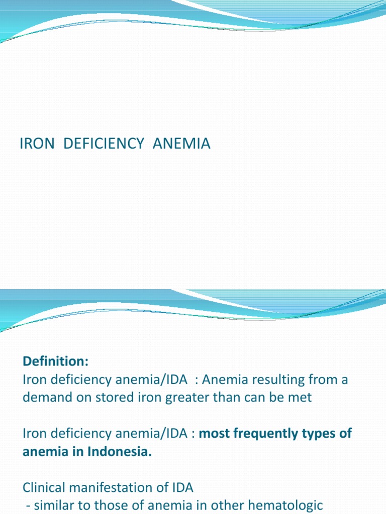 Anemia Def Fe 2015 | PDF | Anemia | Red Blood Cell