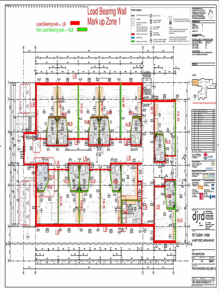 Mark Up For Load and & Non Load Bearing Wall | PDF | Wall | Building