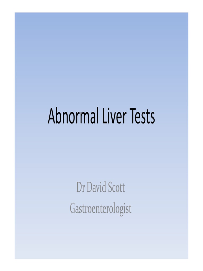 Understanding Liver Tests: A Comprehensive Guide to Interpreting ...