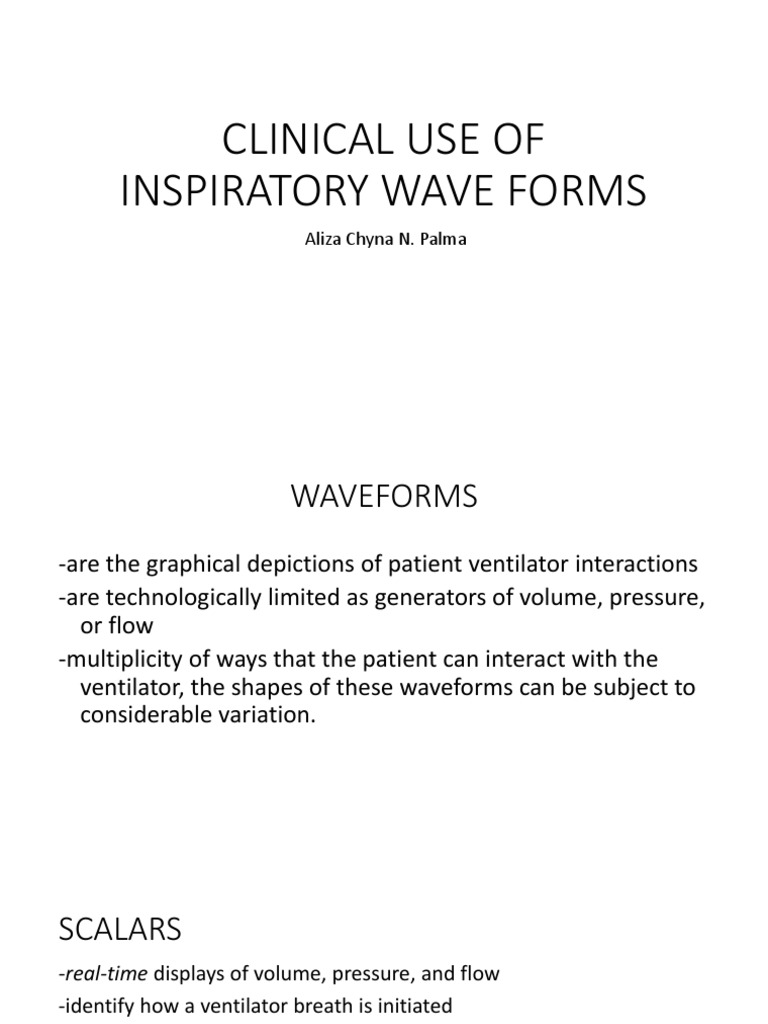 Flow Time Scalars in Ventilator Waveforms | PDF