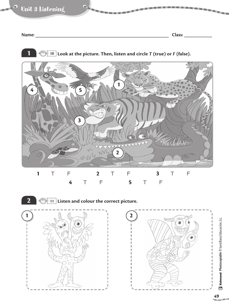 Wonder 2 Unit 3 Listening | PDF