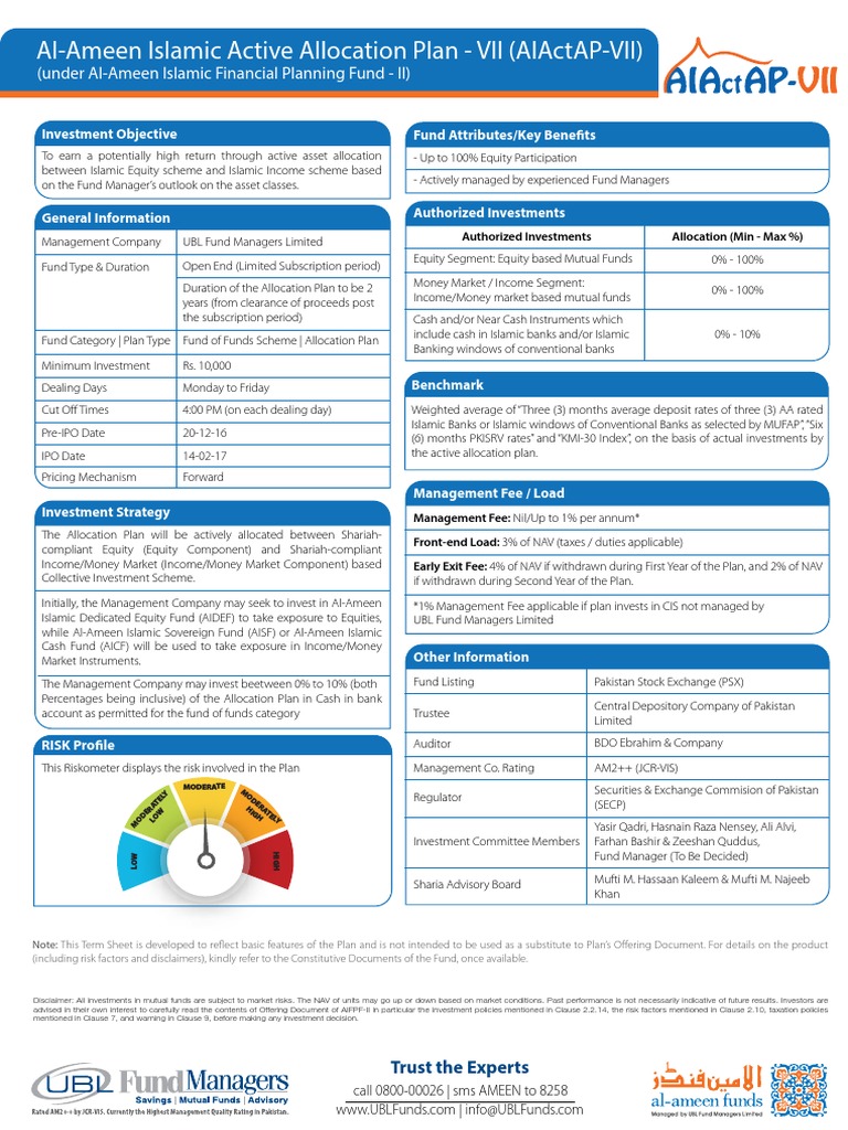 (Final) Term Sheet - AIActAP-VII (13.01.17) PDF | PDF | Investment Fund ...