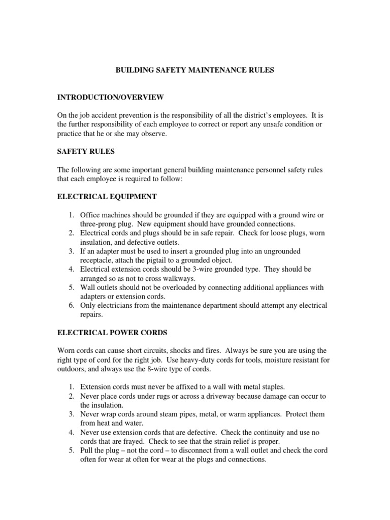 General Site Safety Rules | PDF | Ladder | Scaffolding